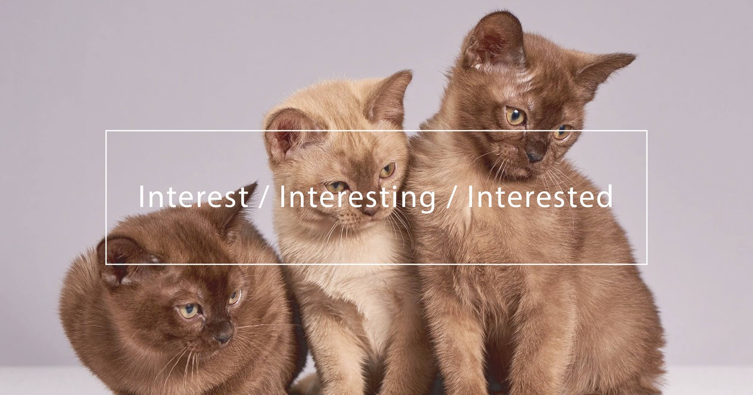 Interested vs Interesting の使い分け | オーデンイングリッシュ